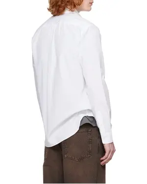 Maison Kitsuné Fox Head Patch Long-sleeved Shirt