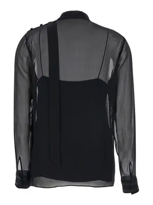 Gucci Layered Sheer Detailed Blouse