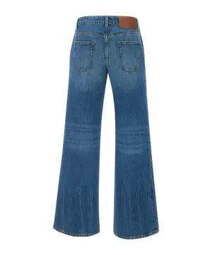 Victoria Beckham Wide Leg Jeans - Blue