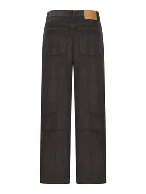 AMI Paris Wide-leg Corduroy Trousers