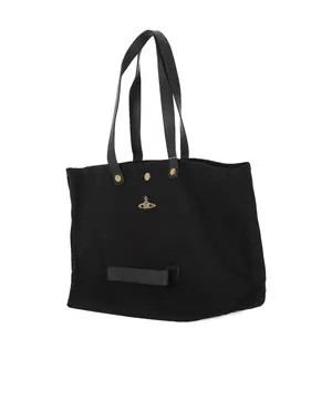 VIVIENNE WESTWOOD Logo Plaque Large Tote Bag