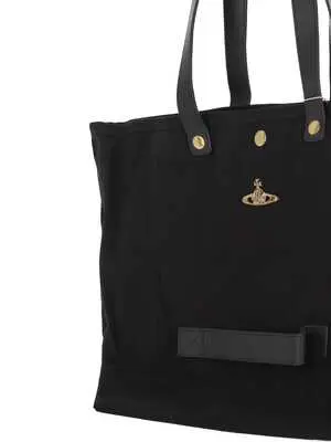 VIVIENNE WESTWOOD Logo Plaque Large Tote Bag