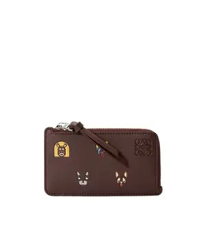Loewe Cat-patterned Card Holder And Coin Purse