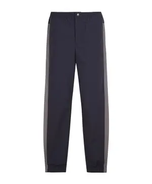 Maison Kitsuné Colour-block Tapered Track Pants - Black