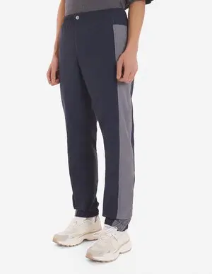 Maison Kitsuné Colour-block Tapered Track Pants - Black