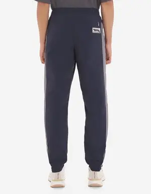 Maison Kitsuné Colour-block Tapered Track Pants - Black