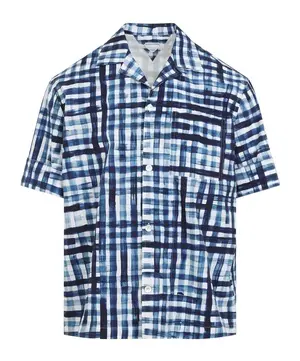 Bottega Veneta Short-sleeved Check Patterned Shirt