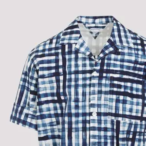 Bottega Veneta Short-sleeved Check Patterned Shirt