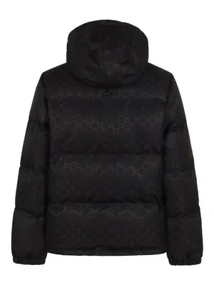 Gucci Monogrammed Zip-up Puffer Jacket With Hood