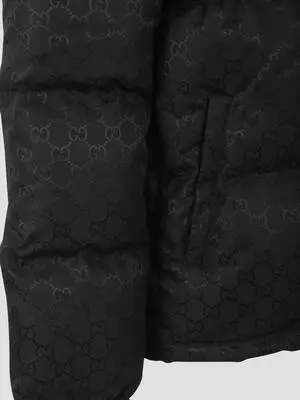 Gucci Monogrammed Zip-up Puffer Jacket With Hood