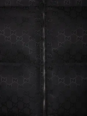 Gucci Monogrammed Zip-up Puffer Jacket With Hood