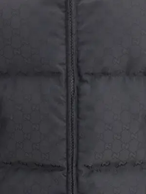 Gucci Monogrammed Zip-up Puffer Jacket With Hood