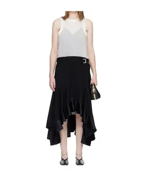 Sacai Patchwork Satin Dress