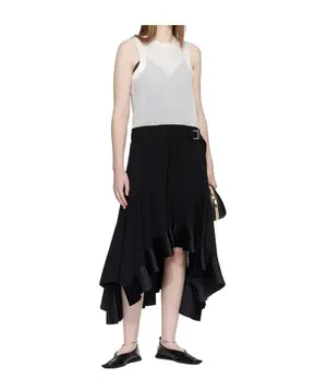 Sacai Patchwork Satin Dress