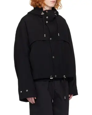 AMI Paris Drawstring Hooded Jacket
