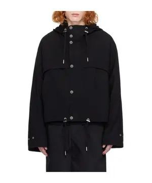 AMI Paris Drawstring Hooded Jacket