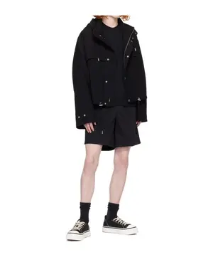 AMI Paris Drawstring Hooded Jacket