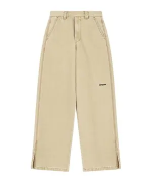 We11Done Belt-loop Casual Pants - Light Brown