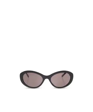 Balenciaga Flat Oval Sunglasses - Black