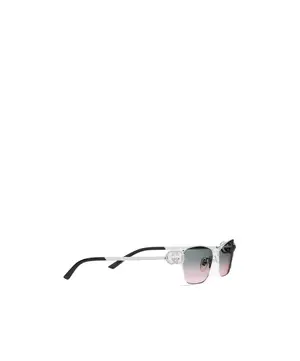 Gucci Rectangular Frame Sunglasses - Silver