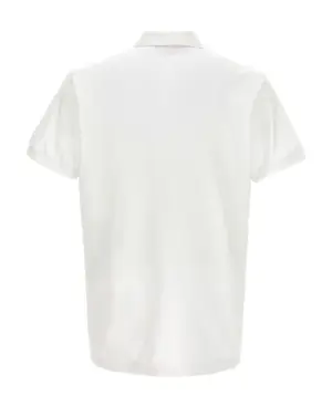 Dsquared2 Logo-embroidered Short Sleeved Polo Shirt - White
