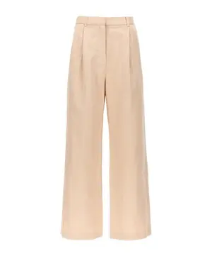 LOULOU STUDIO Idai Wide-leg Tailored Pleated Pants
