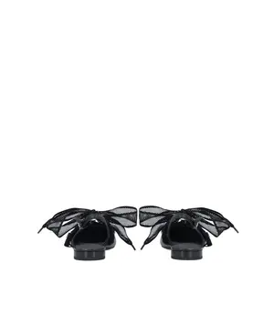 Pinko Bow Pointed Toe Slingback Pumps - Black