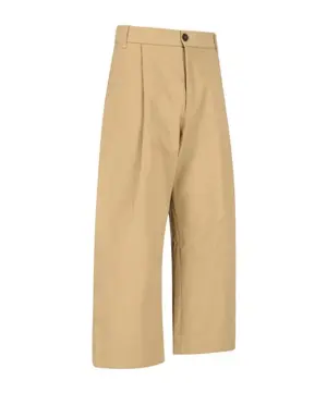 Studio Nicholson Sorte High-waisted Wide-leg Trousers - No