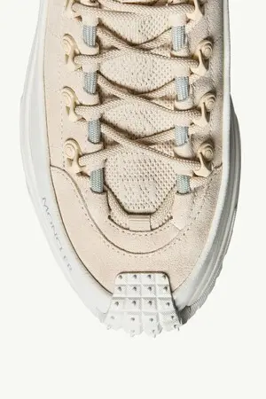Moncler Trailgrip Lite3 Nubuck Suede Lace-up Sneakers - White/ivory