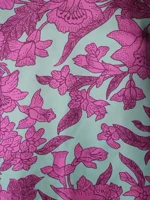 La DoubleJ Flared V-neck Printed Dress