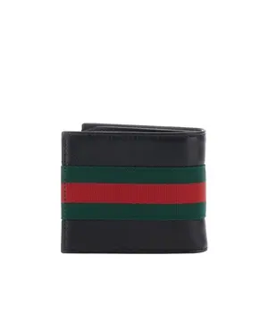 Gucci Web Trademark Bi-fold Wallet