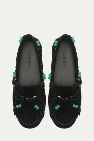 Farm Rio Tassel Loafers With Embellishments