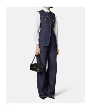 Versace Button-up Denim Gilet