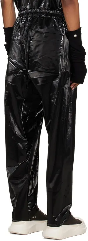 Rick Owens Glossy Finish Drop-crotch Trousers