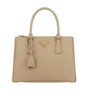 Prada Galleria Medium Saffiano Leather Handbag - Sand-colored