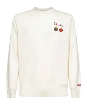MC2 SAINT BARTH Embroidered Crewneck Jumper - White