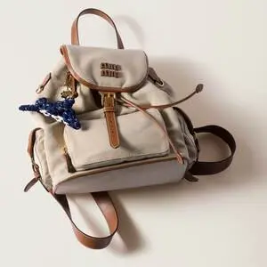 Miu Miu Cord And Leather Charm