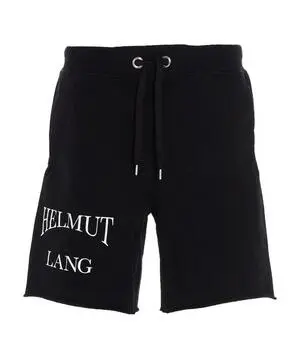 Helmut Lang Logo Print Track Shorts - Black
