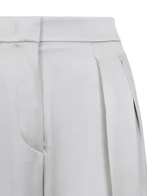 Giorgio Armani Mid-rise Tapered Trousers - Gray