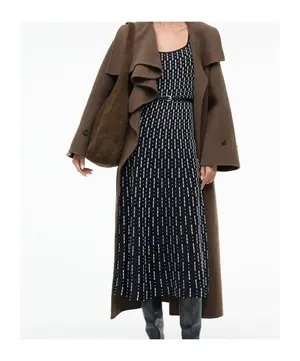 Staud Ellison Square Neck Knit Dress
