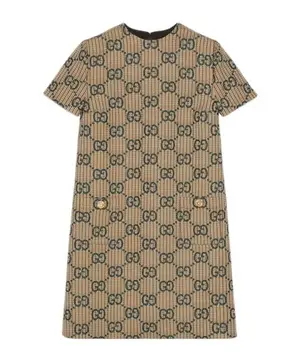 Gucci Gg Striped Crewneck Dress - No