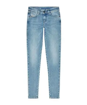 DIESEL® Slandy Mini Logo Tag Jeans - Blue