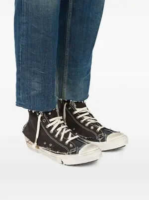 MAISON MARGIELA Distressed Lace-up High-top Sneakers