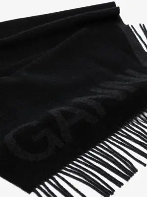 GANNI Fringed Scarf
