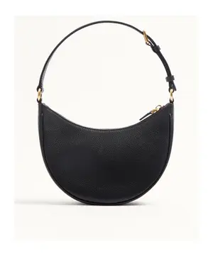 Valentino Garavani Vlogo Signature Zip-up Mini Shoulder Bag - Black