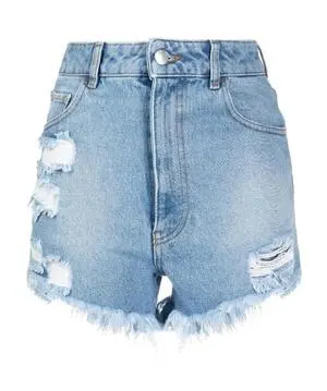 Gcds Distressed Denim Shorts
