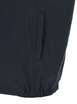 Kiton Reversible High Neck Vest - Blue