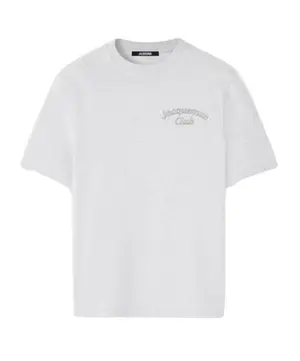 Jacquemus Logo Embroidered Crewneck T-shirt - White