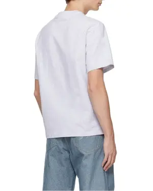 Jacquemus Logo Embroidered Crewneck T-shirt - White