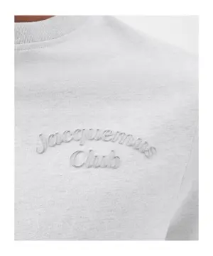 Jacquemus Logo Embroidered Crewneck T-shirt - White